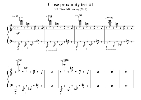 Close proximity experiments